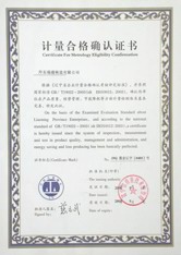 Iron Foundry in China - Certificates